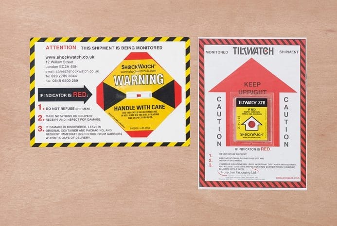 Tilt and Shock Indicators